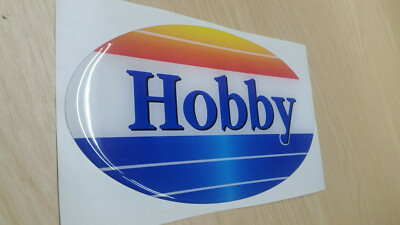 HOBBY Caravan Printed Resin Domed Sticker Decal Dent cover - self ...