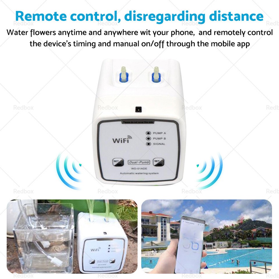 Mobile APP Control Watering System Double Pump Automatic Water Drip ...