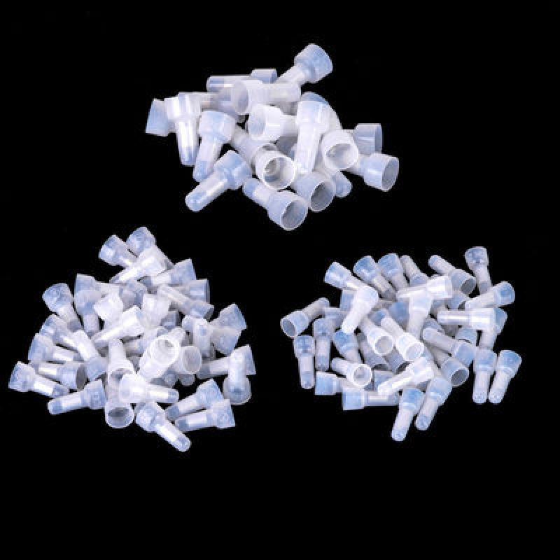 50pcs Closed End Crimp Caps Electrical Wire Cable Terminals Connectors ...