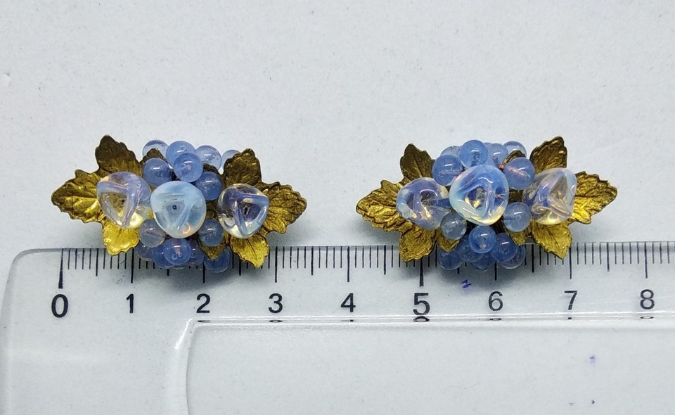 Anciennes boucles d'oreilles en verre antique jewelry glass earrings | eBay