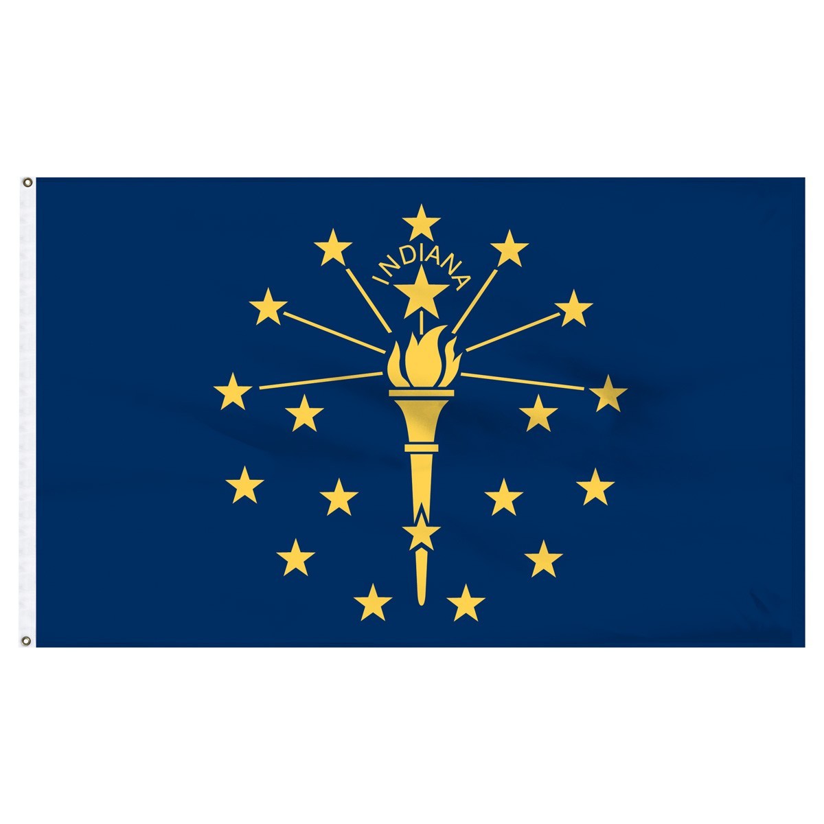 3x5 State of Indiana Flag House Banner Super Polyester grommets Premium ...
