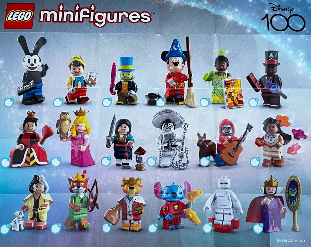 LEGO Collectable Minifigure Series CHOOSE YOUR Checklist Tick Sheet ...