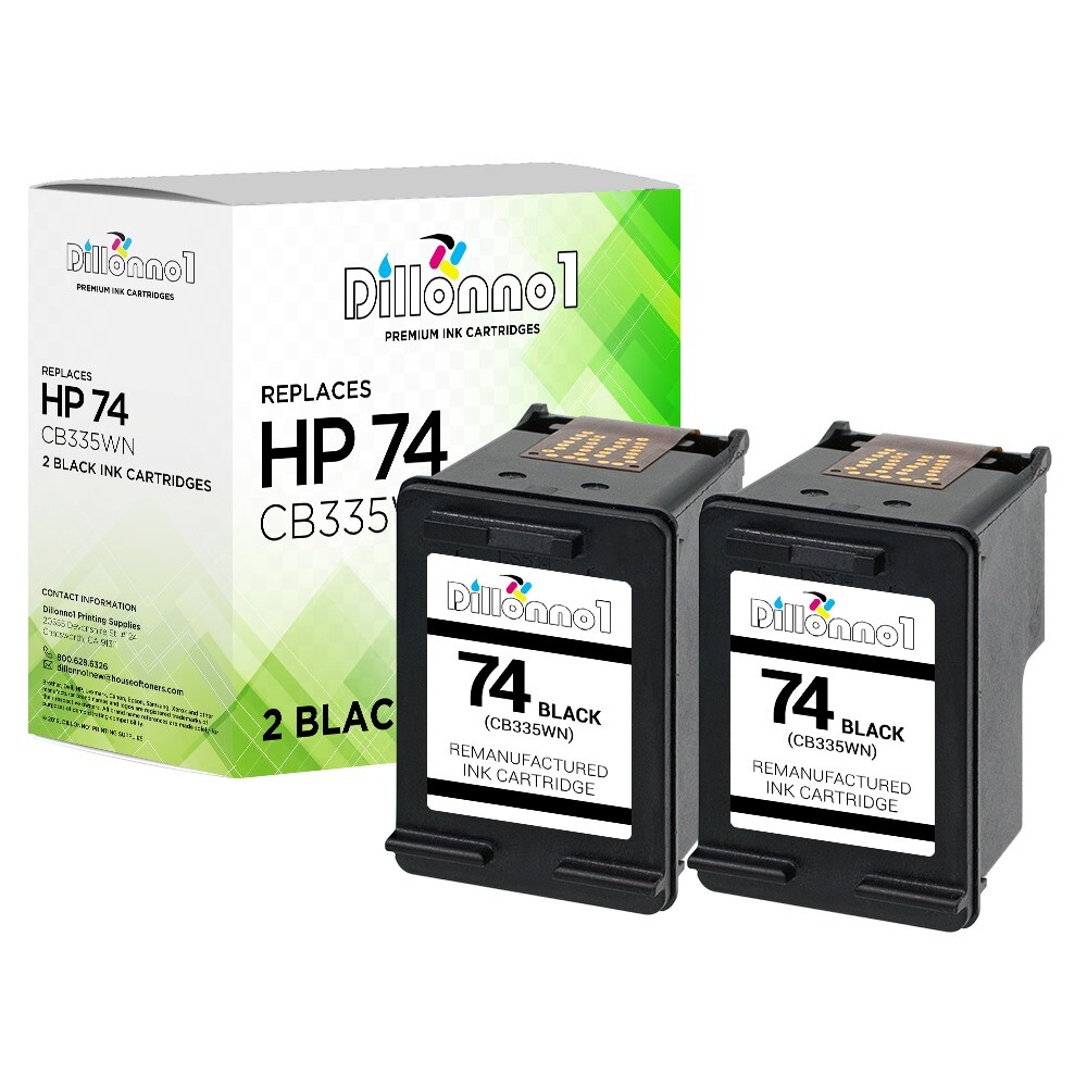 2PK for HP 74 CB335WN Ink for HP Photosmart C4550 C4575 C4580 C4583 ...