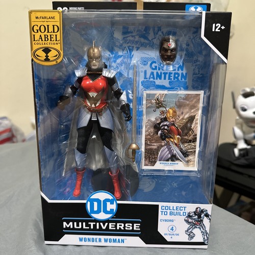 McFarlane DC Multiverse Gold Label Flashpoint Wonder Woman Cyborg BAF ...