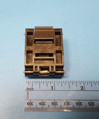 IC TEST Socket, IC51-0644-807, 64 PIN QFP, 0.50MM, Prototype , YAMAICH ...