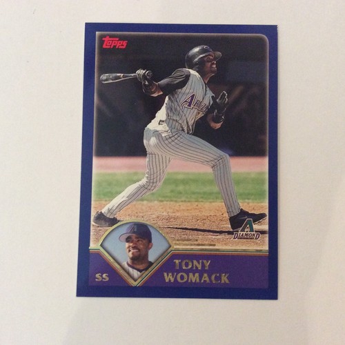 2003 Topps #193 Tony Womack Arizona Diamondbacks | eBay
