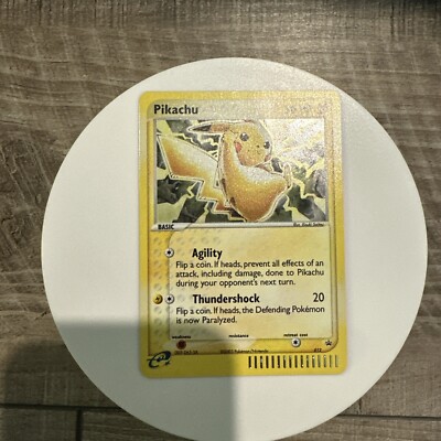 Pokemon Pikachu 012 Black Star Promo 2003 e Series Holo Rare Pokemon ...