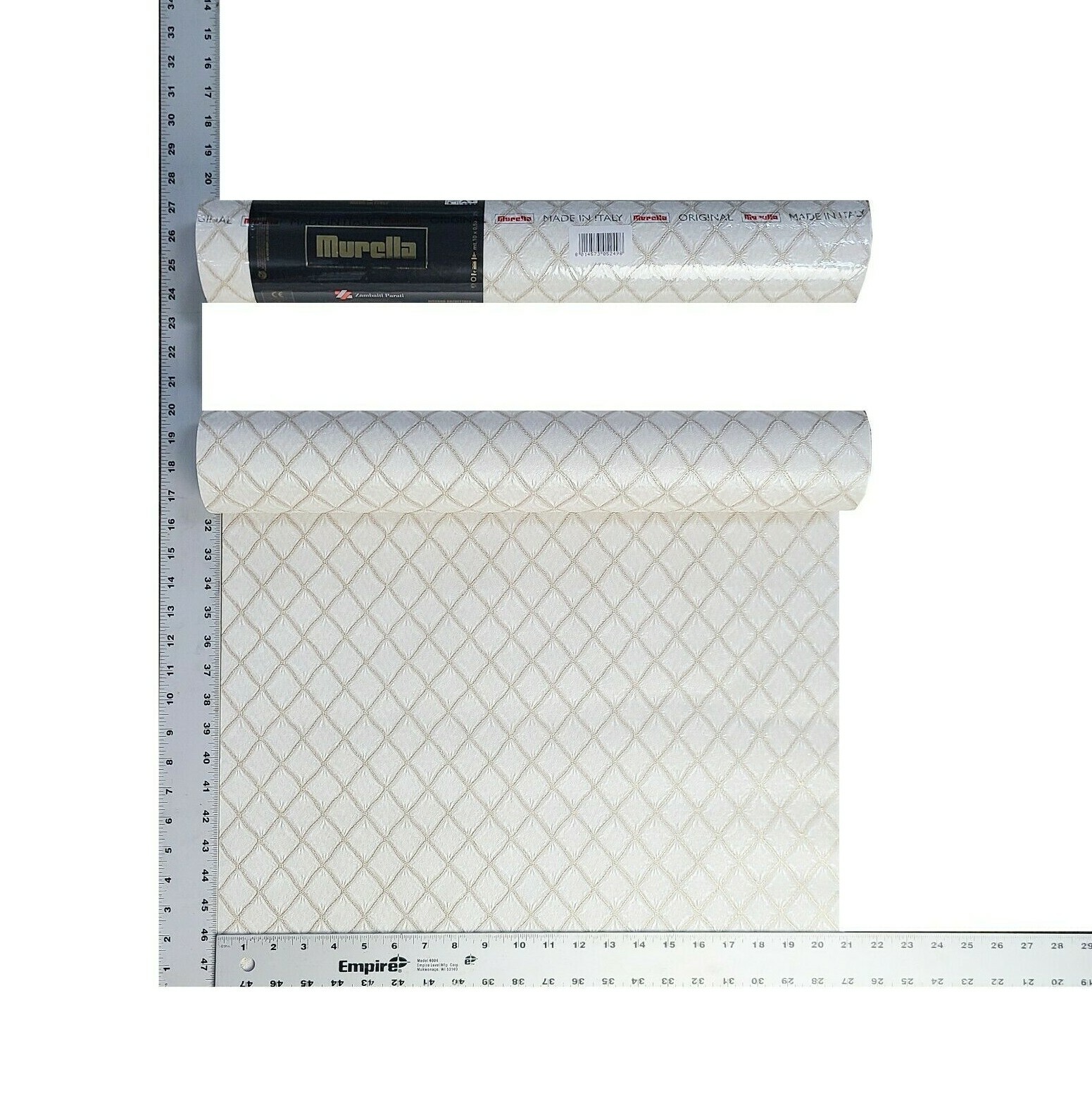 Beige cream rose gold metallic faux fabric textured diamonds modern ...