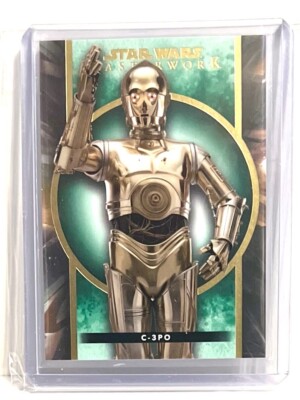 PACK FRESH 2022 Topps Star Wars Masterwork GREEN C-3PO #13 13/99 | eBay