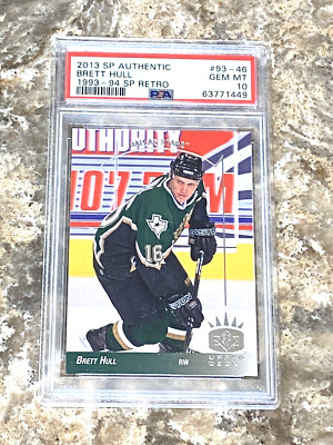 2013-14 UD SP Authentic 1993-94 SP Retro Brett Hull #93-46 PSA 10 GEM ...