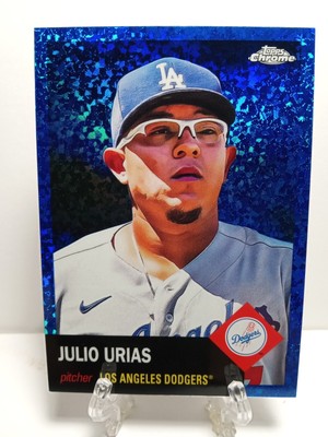 2022 Topps Chrome Baseball Julio Urias Blue Mini Diamonds🌟150/199🌟 | eBay