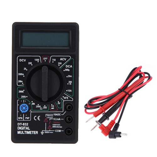 Multifunction Digital AC DC Multimeter Current Voltage Resistance ...