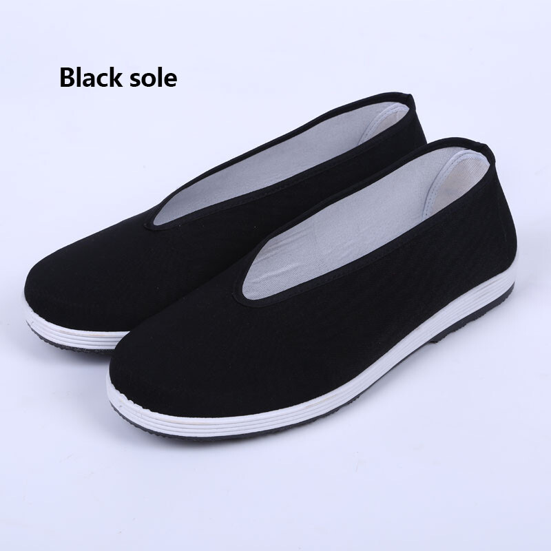 Men Kung Fu Tai Chi Cloth Shoes Shaolin Martial Sneaker Classic Old ...