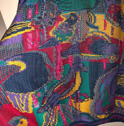 COOGI 90s Vtg Australia Colorful BIGGIE Animals Bird Print Sweater XL ...