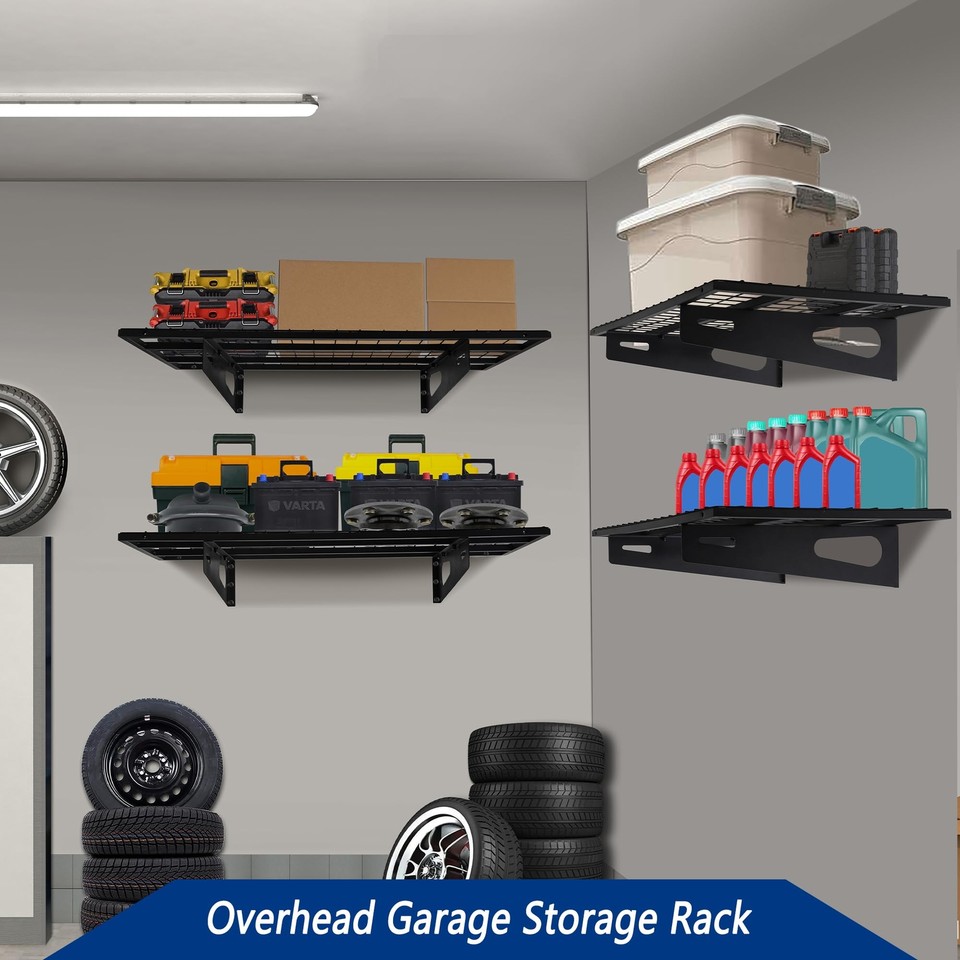2pack 1.5x3ft Garage Shelving 17.7inchby35.8inch Wall Shelf Garage ...