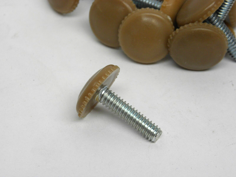 16 pcs- 1/4"-20 Leveling Foot Threaded Brown Glides Adjustable ...