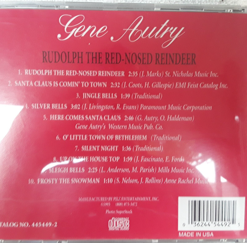 Gene Autry CD- Rudolph the Rednosed Reindeer | eBay