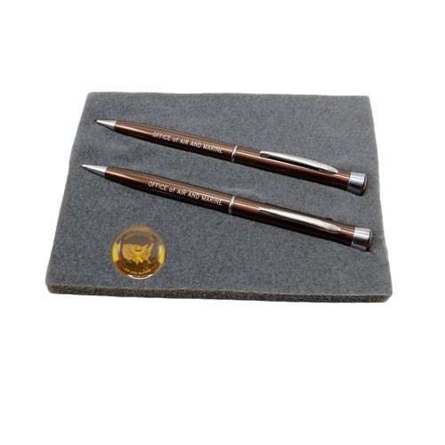 CBP Air and Marine Garland Pen and Pencil Set AMO Bubble Top Writing ...