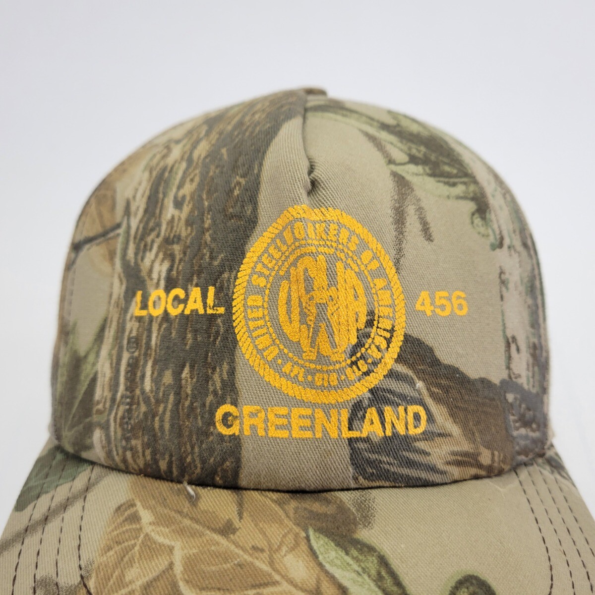 United Steelworkers of America Hat Cap Union Local 456 Greenland Camo ...
