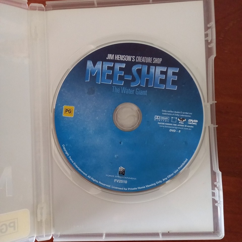 Mee-Shee - The Water Giant (DVD, 2005) Region 4 ~ Bruce Greenwood ...