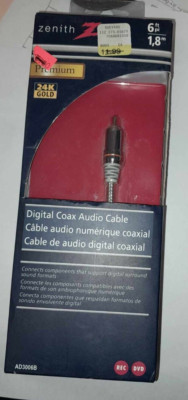 Zenith Digital Coax Audio Cable 6 ft | eBay
