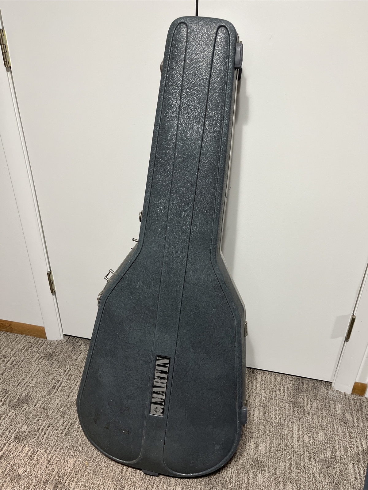 Rare Vintage Martin Guitar Case Molded 70s Blue Hardshell Thermoplastic ...