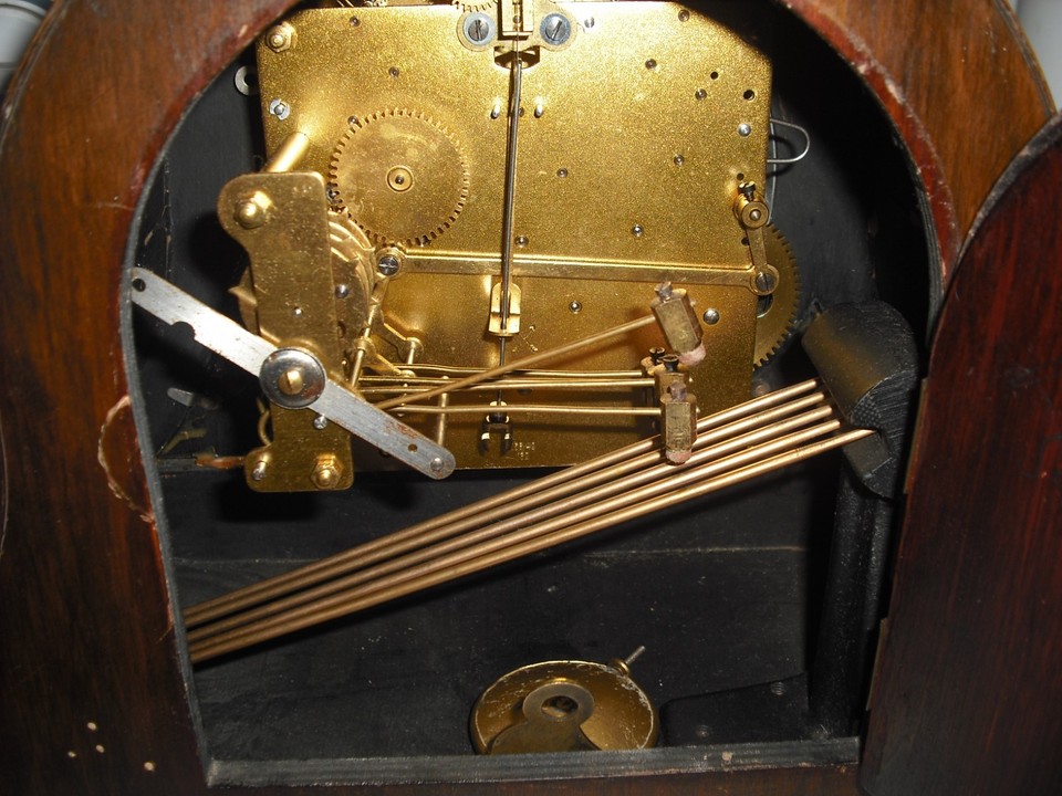 Vintage Napoleon Hat HAC Mantel Clock With Westminster Chimes Key ...