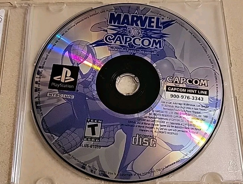 Marvel vs. Capcom: Clash of Super Heroes PS1 (Sony PlayStation 1) Game ...