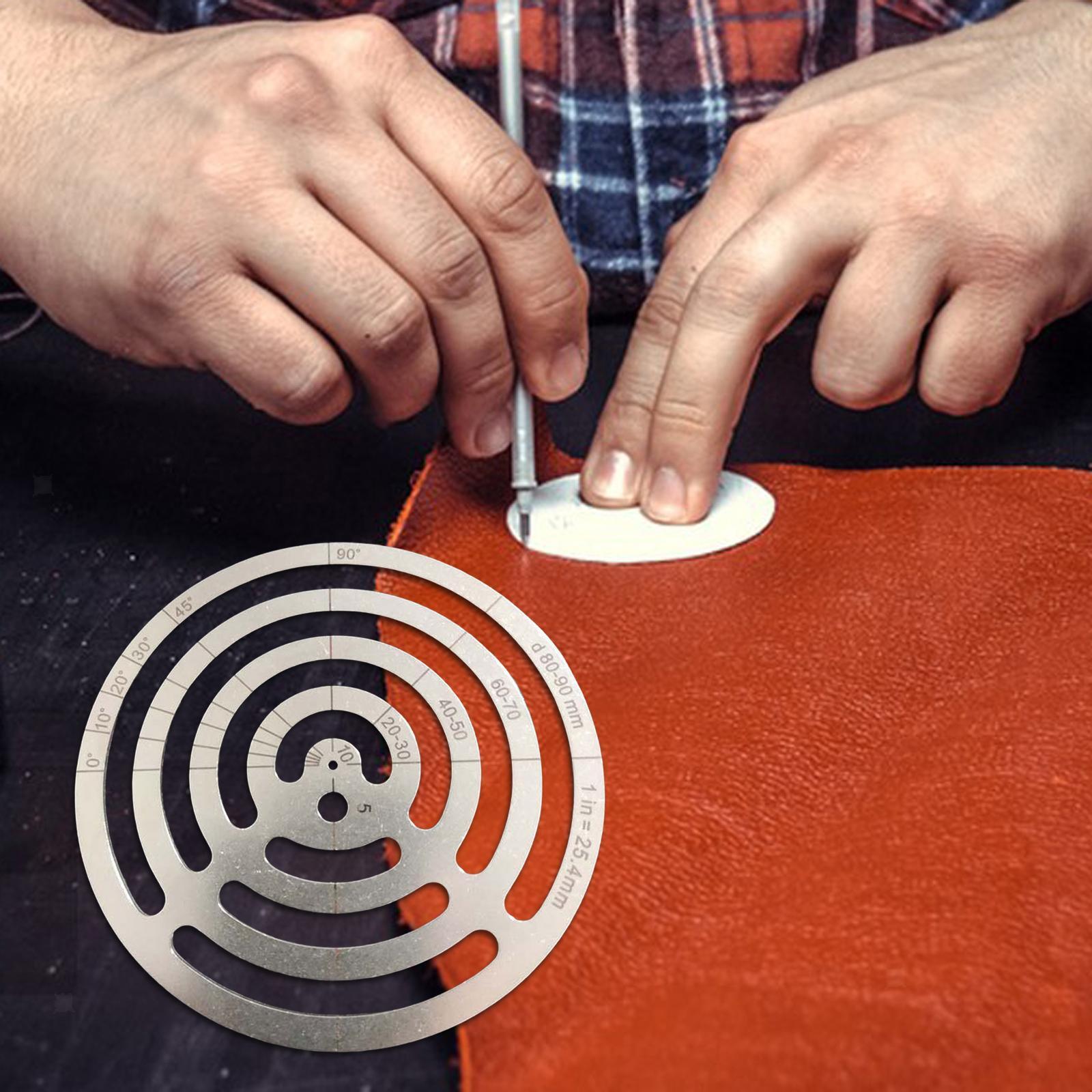 Round Ruler Cutting Template Round Corners Leather Crafting DIY Craft ...