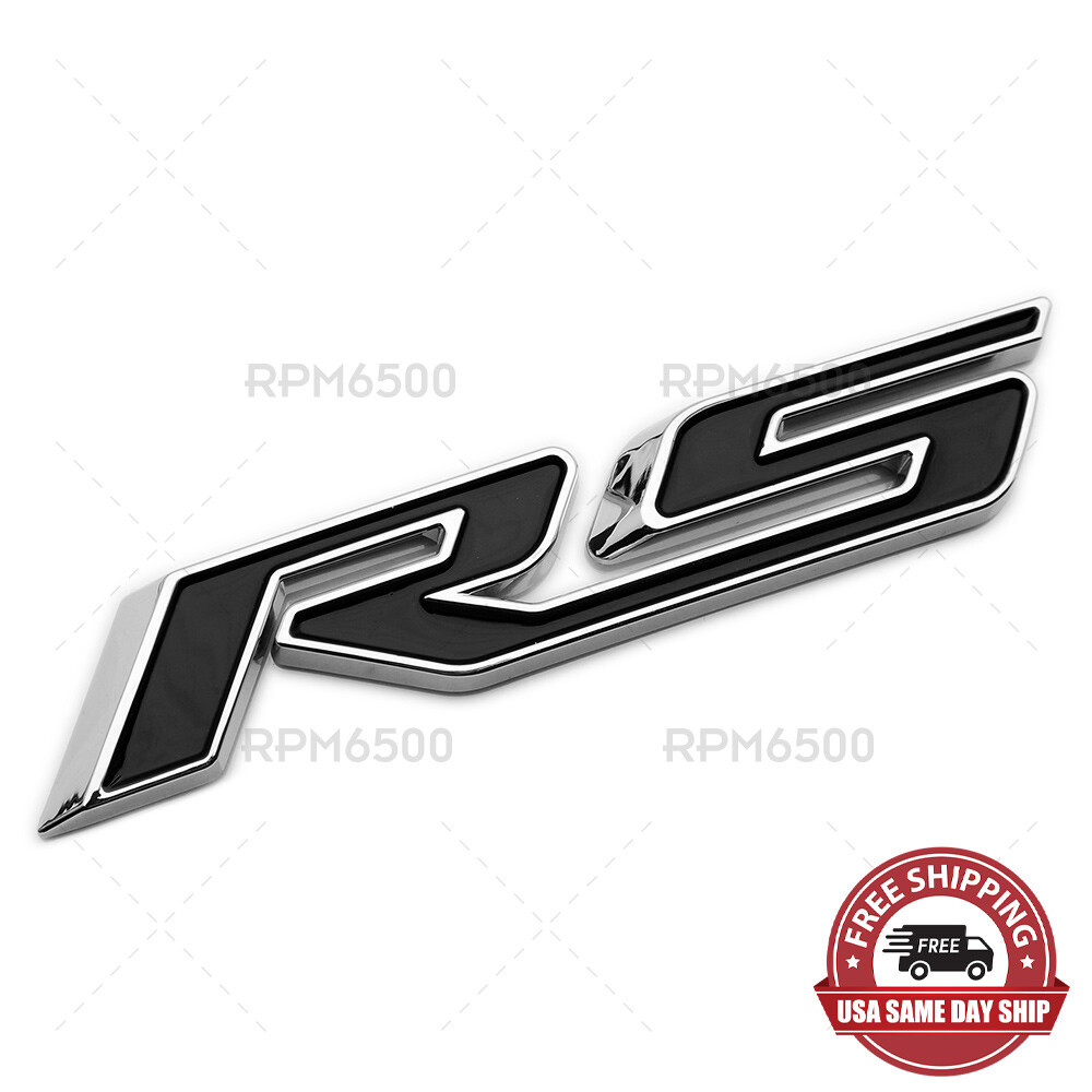 For Chevy RS Rear Trunk Lid Nameplate Logo Fender Marker 3D Emblem ...