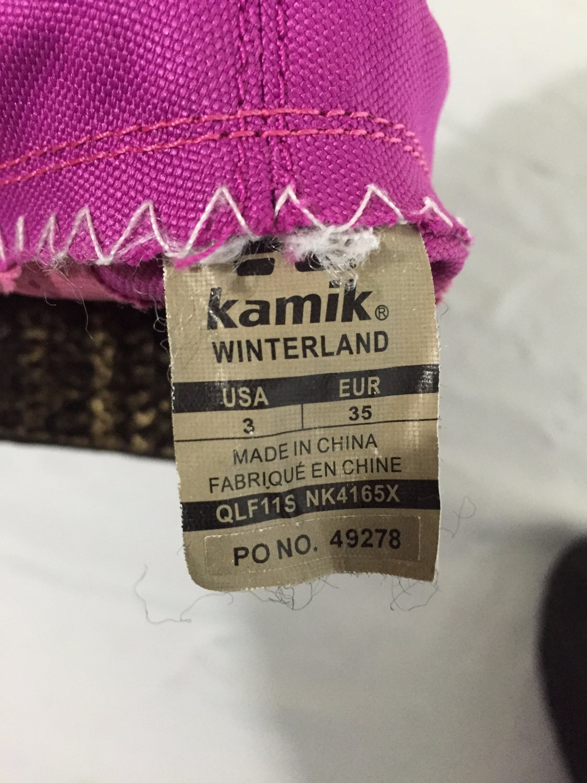 KAMIK Winterland Winter Snow Boots w/Felt Liners Pink & Fuchsia Size 3 ...