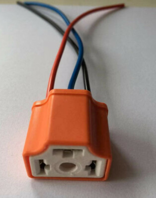 1x H4 9003 HEADLIGHT SOCKET PLUG extension Female connector 12V new ...