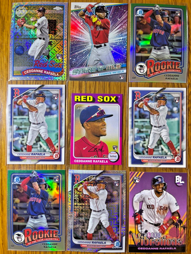 Ceddanne Rafaela Rookies, Bowman MOJO, Green Chromes, Topps MOJO ...