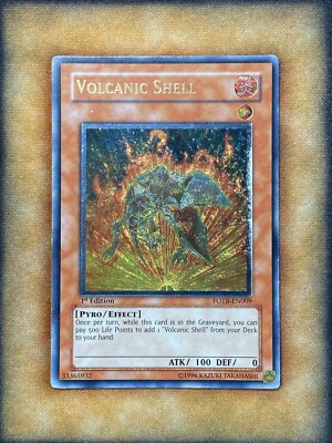 Yugioh Volcanic Shell FOTB-EN009 Ultimate Rare 1st Ed LP | eBay