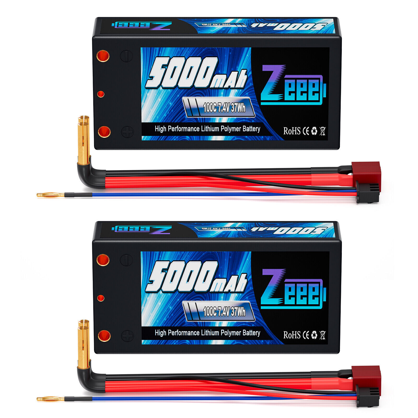ZEEE 7.4V 100C 5000mAh High Performance Lipo Battery for sale online | eBay
