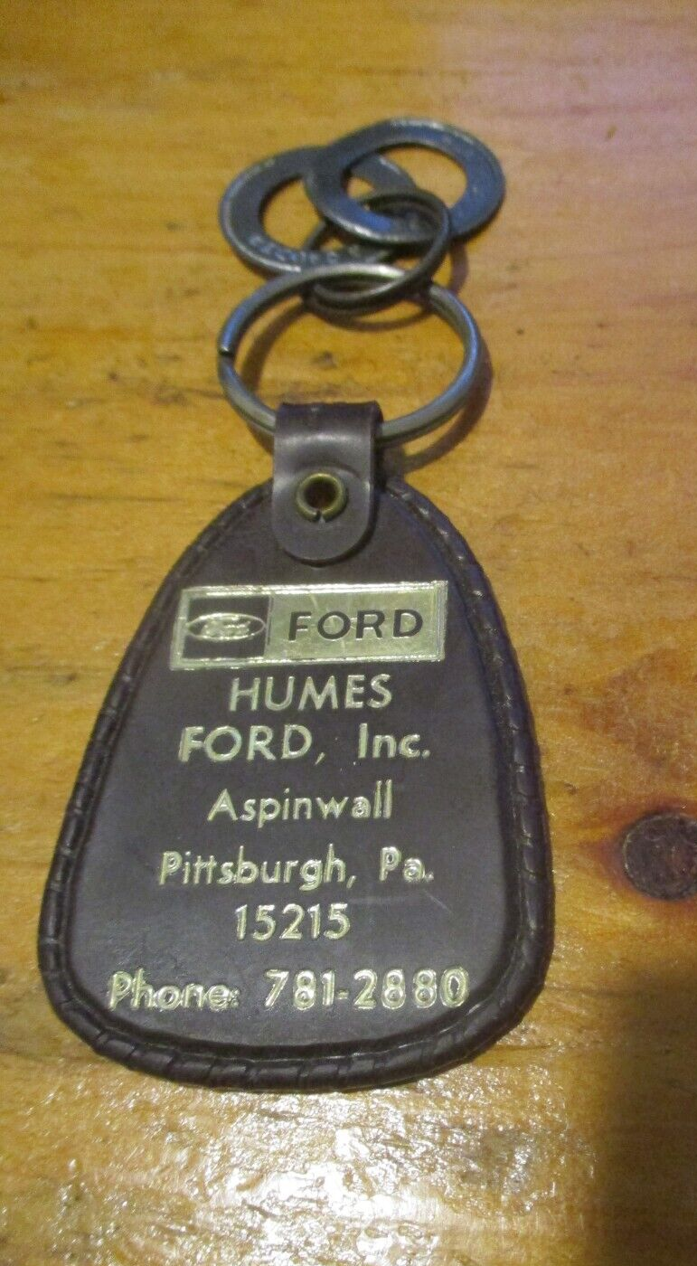 Pittsburgh 1970s Ford Key Chain Number w/ 2 Copy & Detach Tokens Rings ...