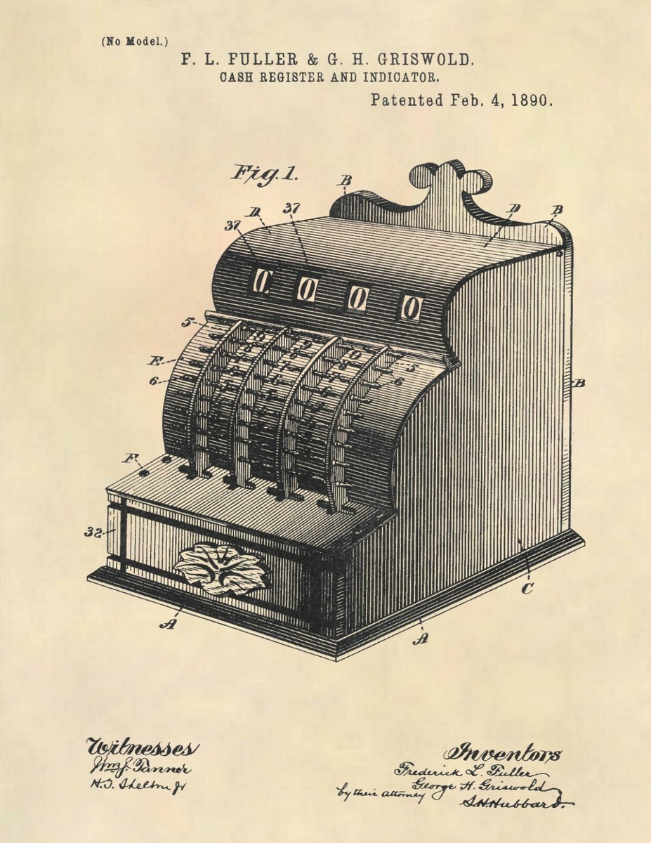 Cash Register Drawing