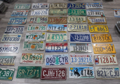 LOt of 40 Different License Plates ( 18 different States) | eBay
