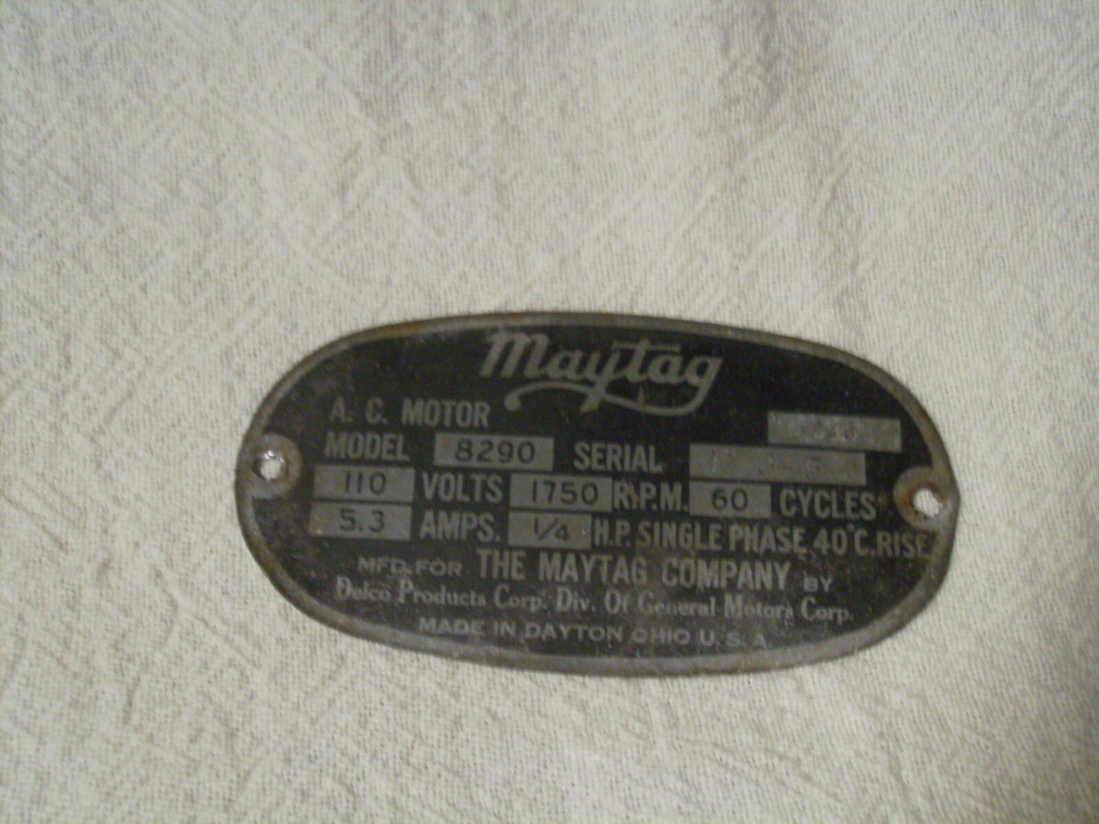 Vintage Maytag Metal Pin Tag Emblem Repurpose steampunk | eBay