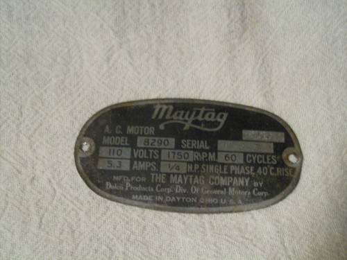 Vintage Maytag Metal Pin Tag Emblem Repurpose steampunk | eBay