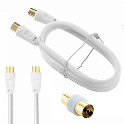 3M Satellite Aerial Male Coaxial Digital TV Cable Extension Fly Lead F ...