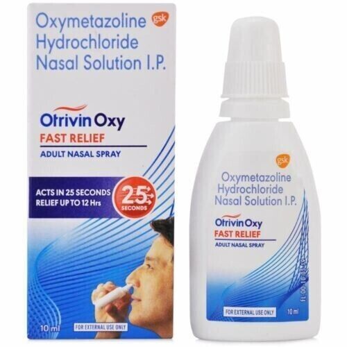3x Otrivine Adult Decongestant Nasal Spray 10ml (Pack 3) Free Shipping ...