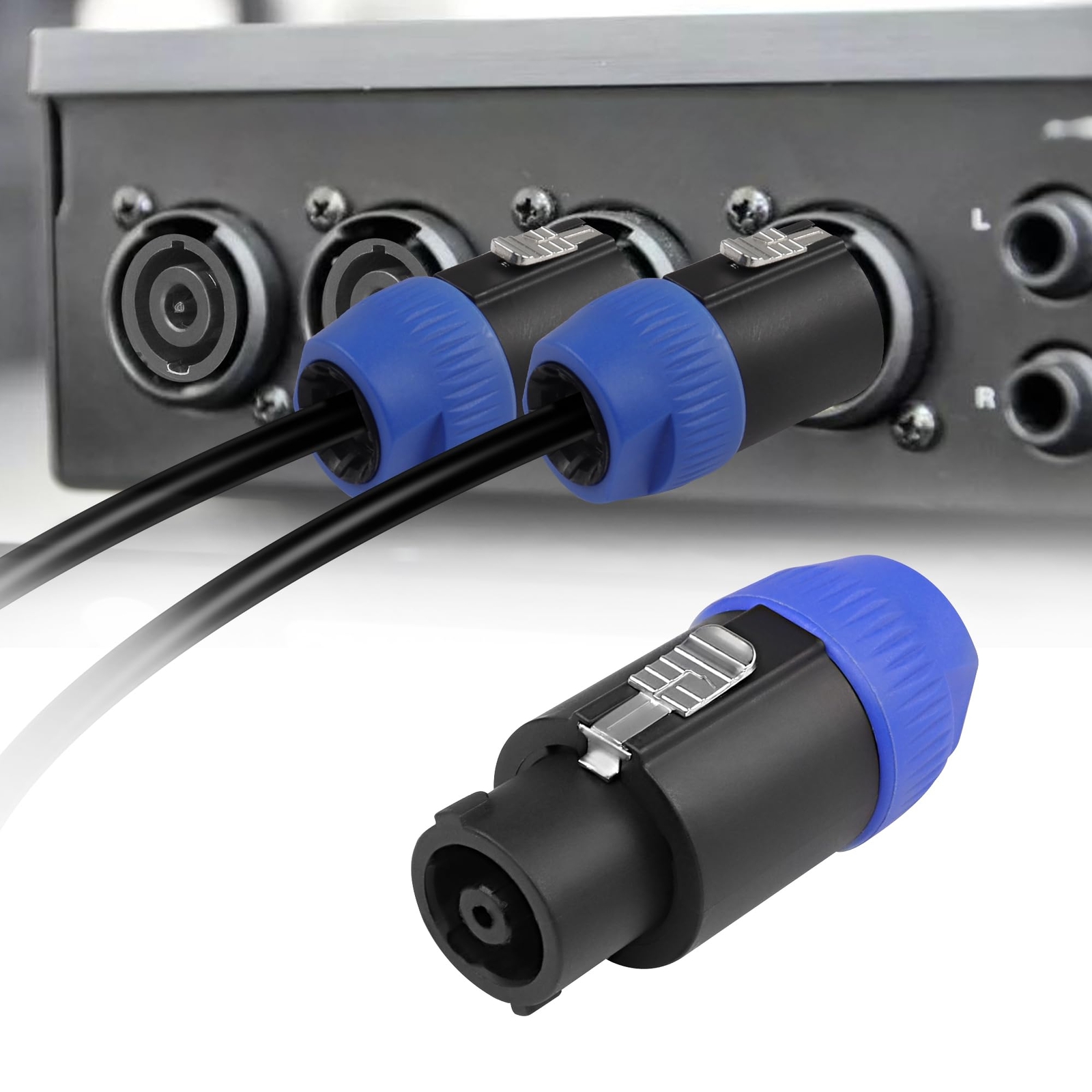 MEIRIYFA 8 Pole Speakon Connector Plug,NL4 Speak-On 8 Pin Male Audio ...