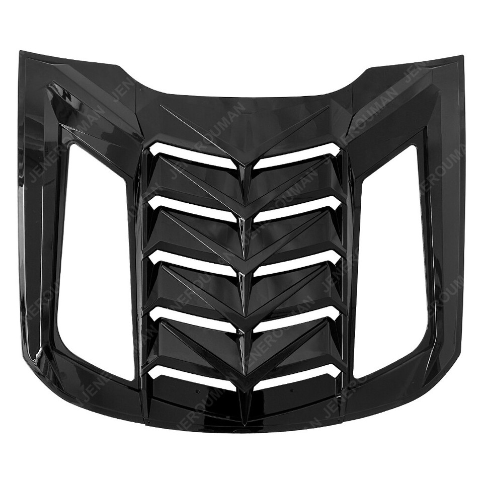 Glossy Black Rear Window Louvers Sun Shade Vent Covers For 2015-25 Ford ...