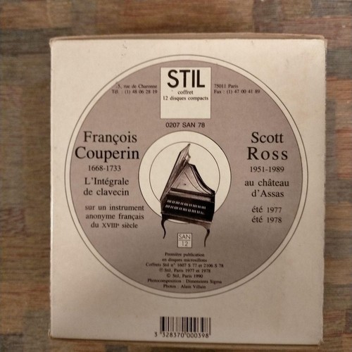 Francois Co-Plan Clavusin Scott Ross 12CD Set Assas 1977-78 Stereo Used ...