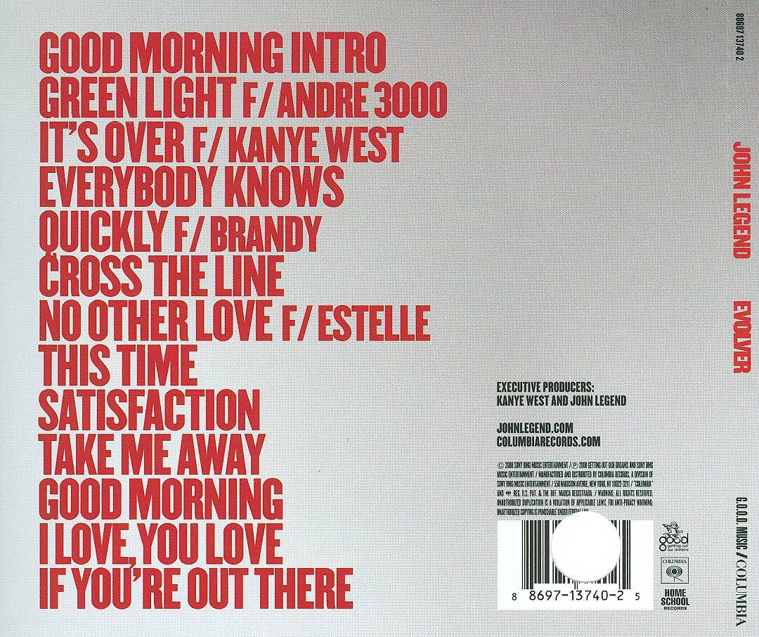 Evolver John Legend Album