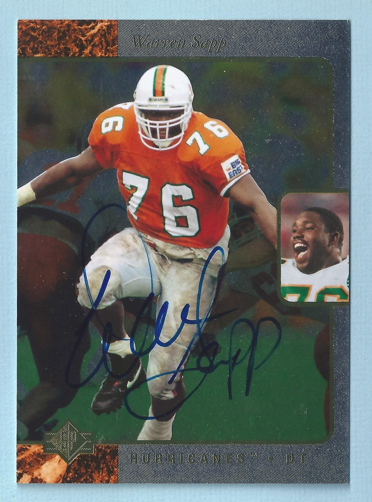 WARREN SAPP 2013 SP AUTHENTIC SIGNATURE AUTOGRAPH AUTO SP /10 | eBay