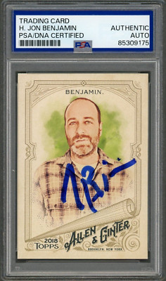 H. Jon Benjamin SIGNED 2018 Allen & Ginter #29 Auto (PSA) Bobs Burgers ...