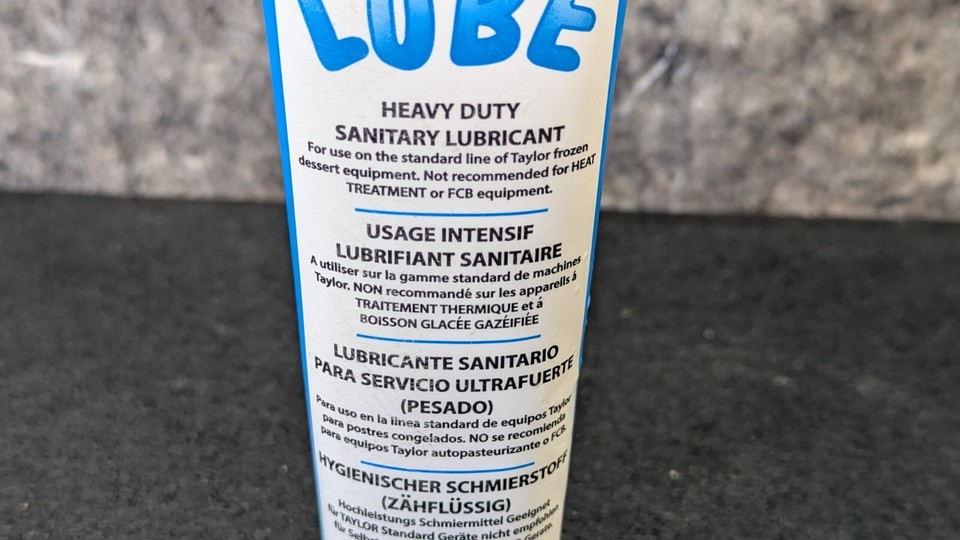🔥New🔥 TAYLOR Blue Lube Heavy Duty Sanitary Lubricant Food Safe 4 oz ...
