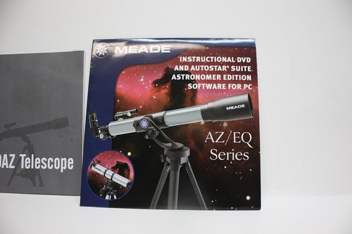 Meade 70AZ Telescope Manual & Autostar Suite Software AZ/EQ series DVD ...